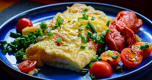Coolea Cheese Omelette with Relish - Recipe | Folláin